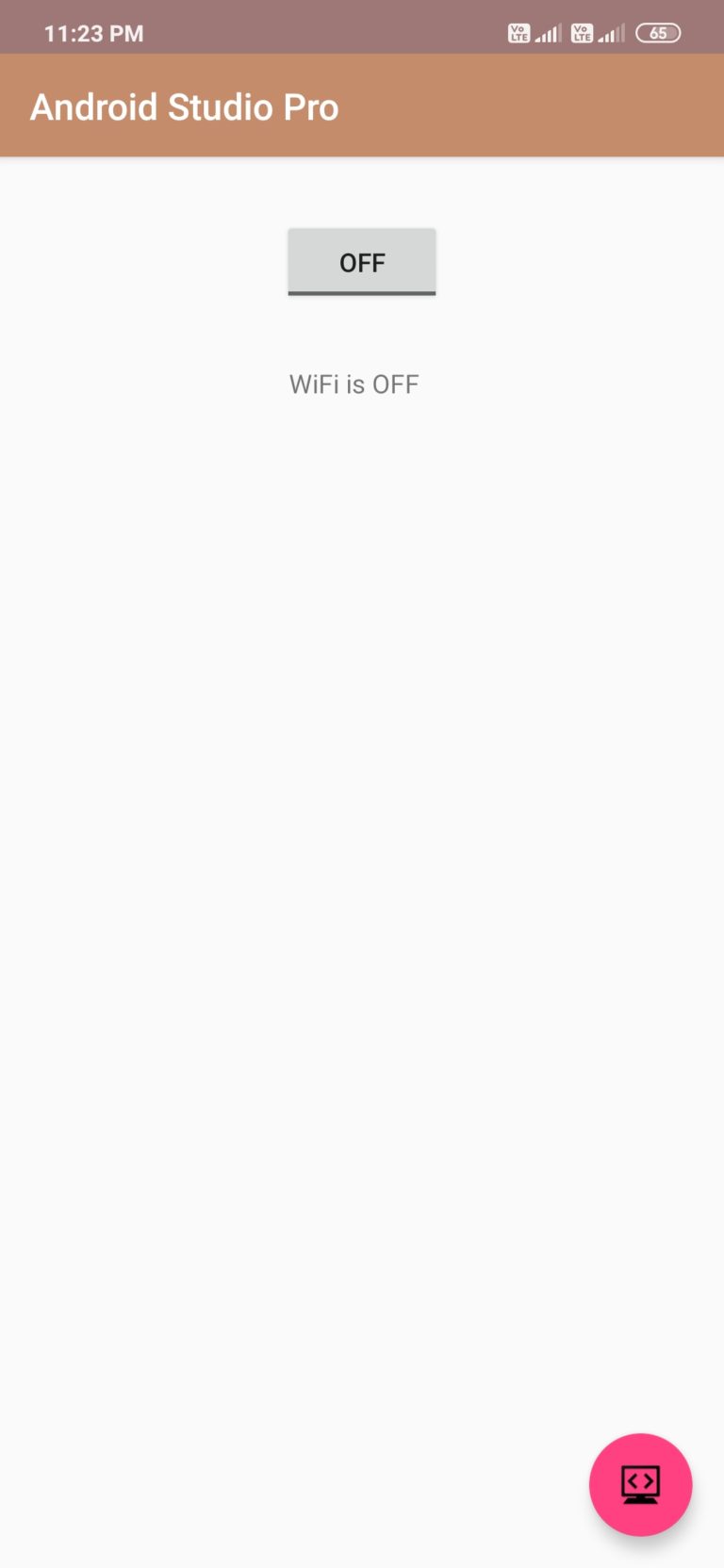 Enable And Disable Wi-Fi In Android Application Using toggle button - Free Education